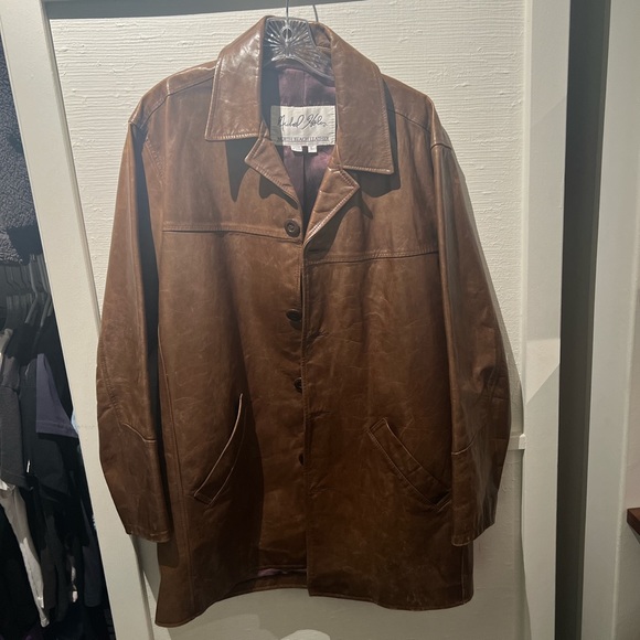 Jackets & Coats | Rare Leather Jacket From The 9s | Poshmark